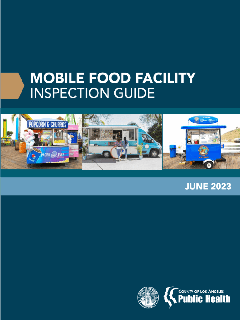 Fillable Online Mobile Food Facility Inspection Guide. Mobile Food ...