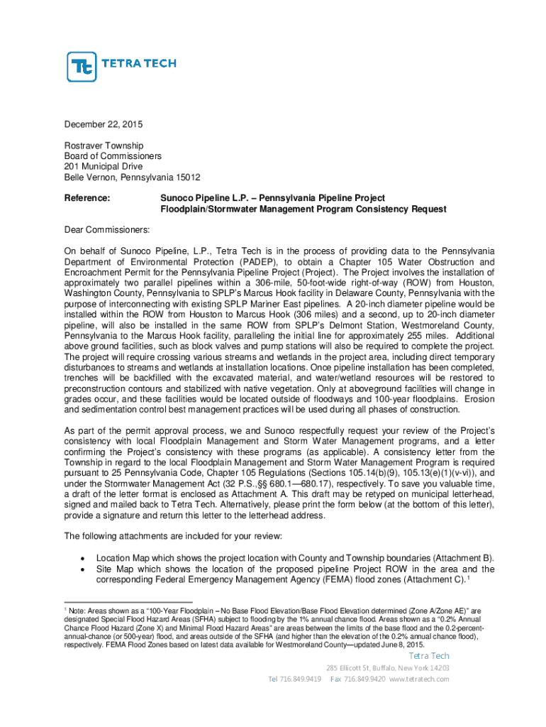 Fillable Online files dep state pa Sunoco Pipeline L.P. Pennsylvania ...