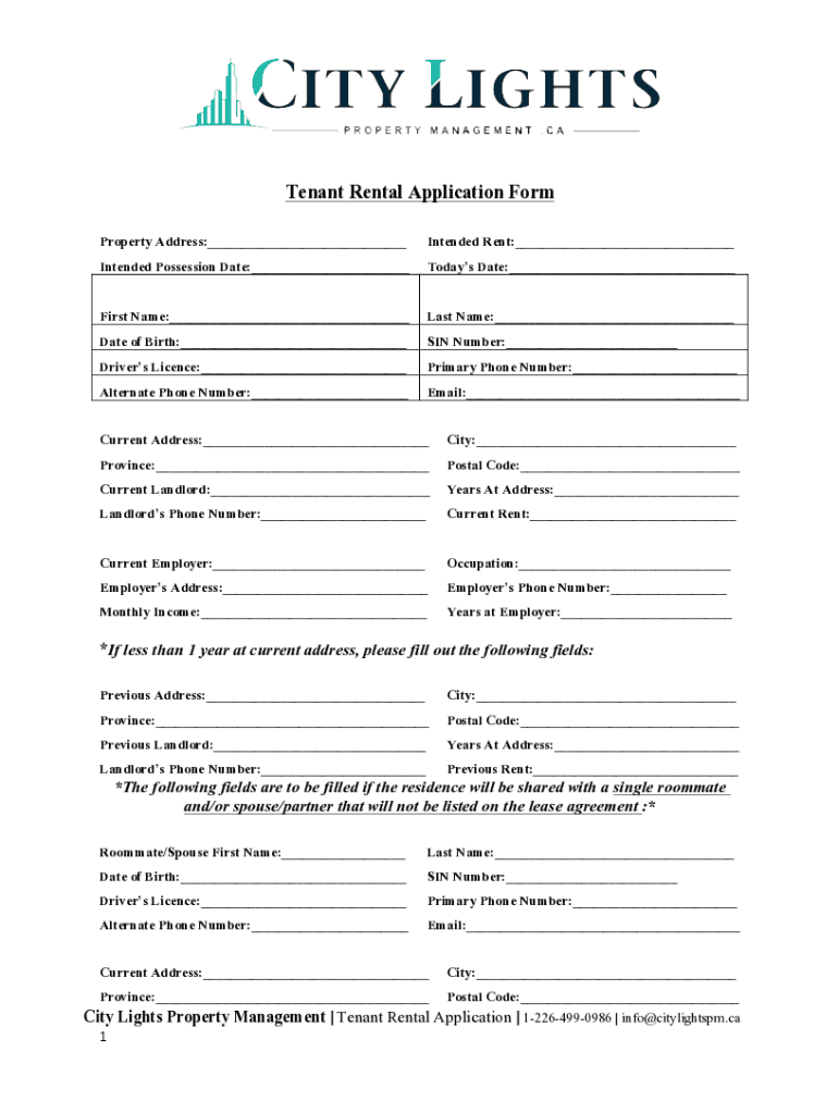 Fillable Online Instructions: Form T1 Tenant Application for a Rebate ...
