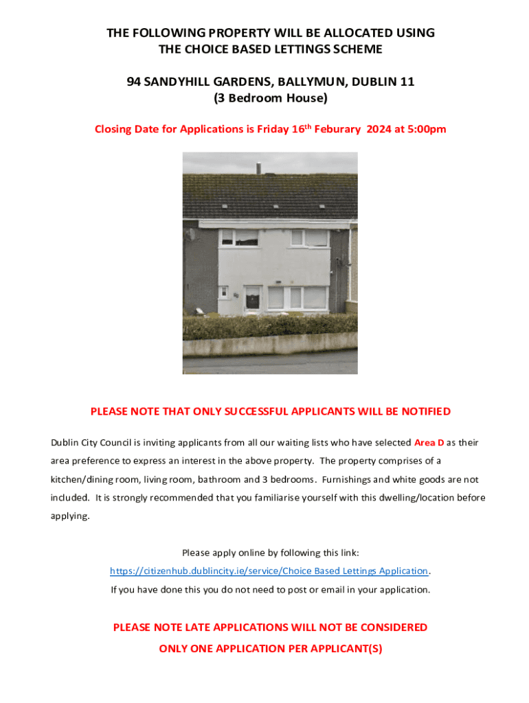 Fillable Online Dublin City Council - Finglas/Ballymun Fax Email Print ...