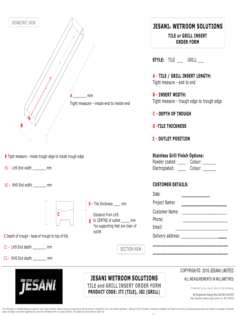 Fillable Online ASM Smart Linear Air Grille Insert for Raised Floor ...