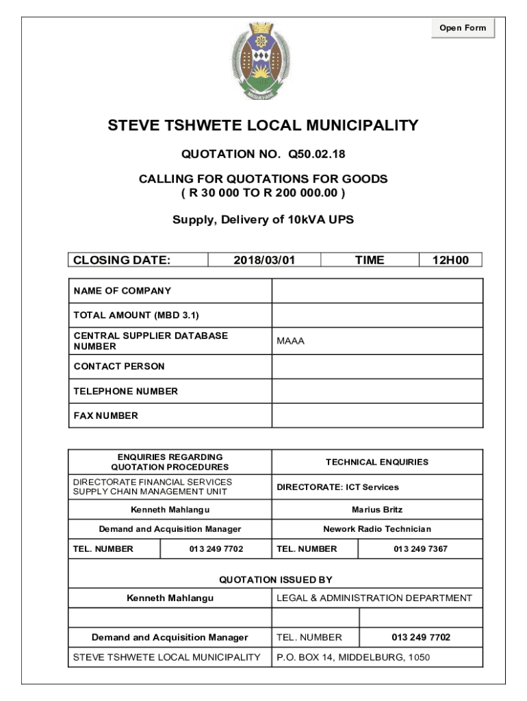 Fillable Online SB DVBE Option RFQ IT Goods Fax Email Print - pdfFiller