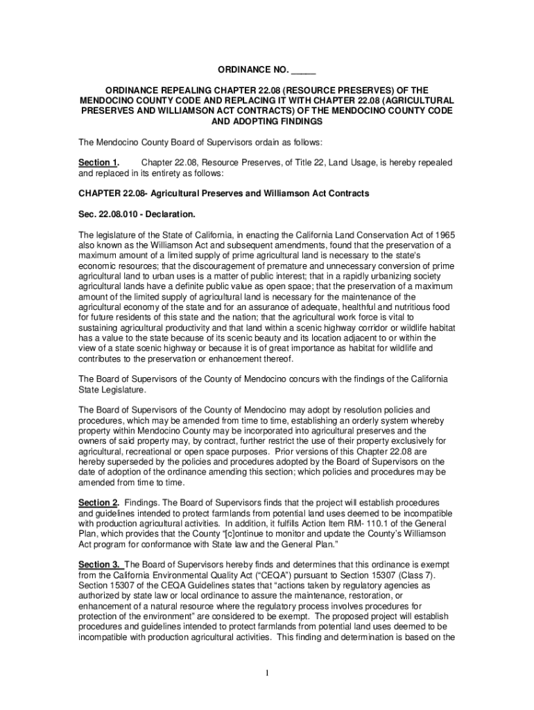 Fillable Online Williamson Act Fact Sheet Fax Email Print - pdfFiller