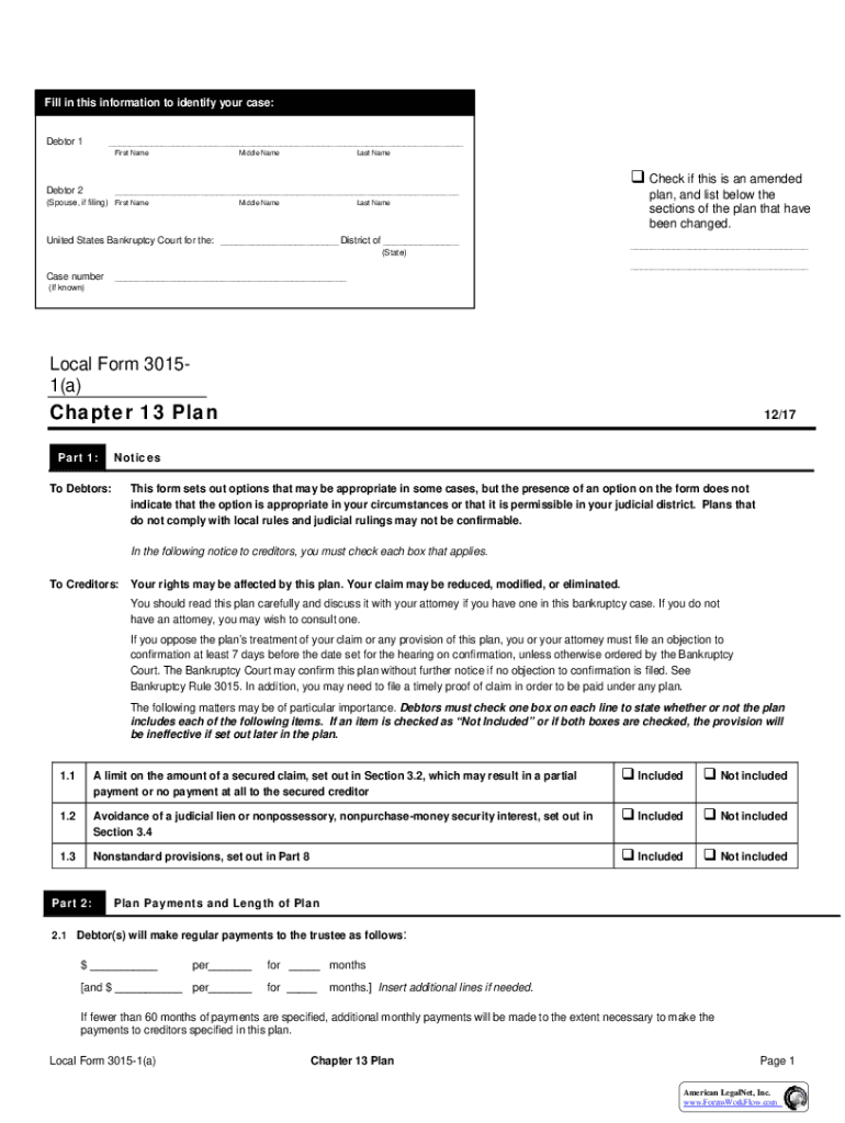 Fillable Online Notice Of Chapter 11 Bankruptcy Case (Individuals Or ...
