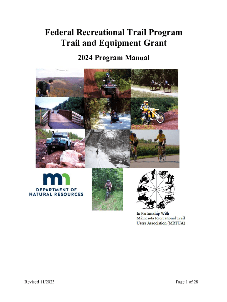 Fillable Online files dnr state mn Federal Recreational Trail Program ...
