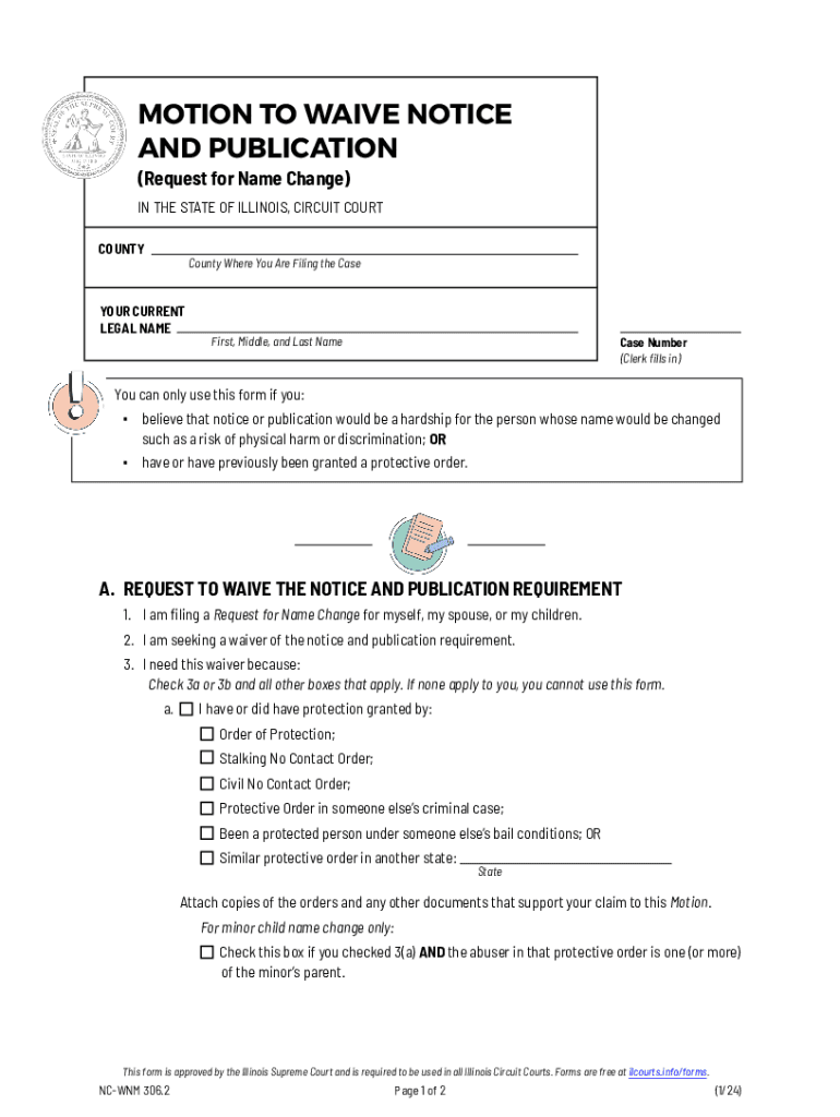 Fillable Online Illinois Standardized Forms - Approved - Motion to ...