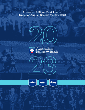 Fillable Online Australian Military Bank Limited Notice of Annual ...