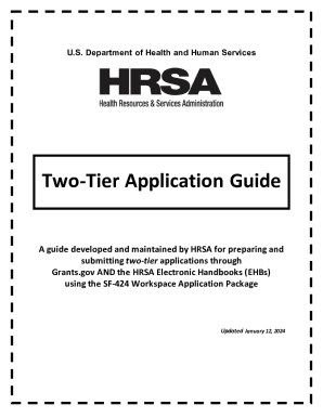 Fillable Online HRSA Two-Tier Application Guide (Updated 1/12/24). Two ...