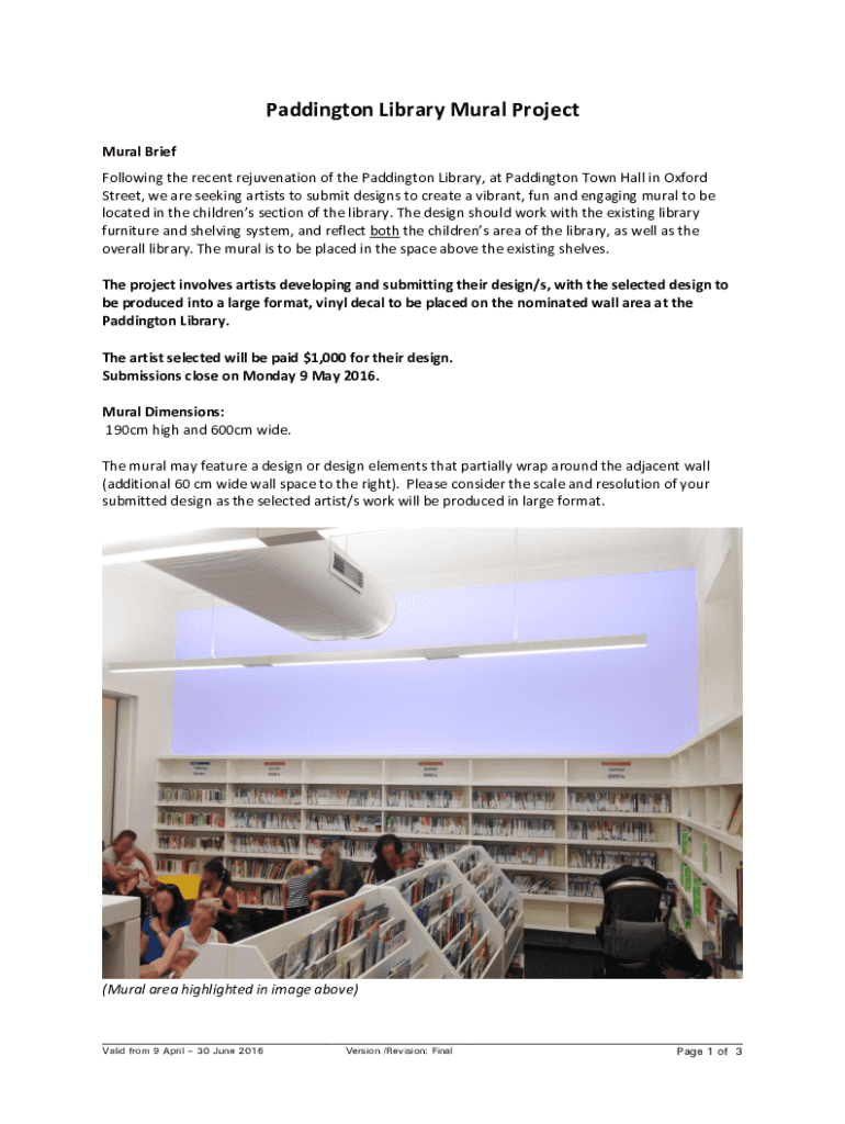 Fillable Online Expressions of Interest for new mural - Perry Lane Art ...