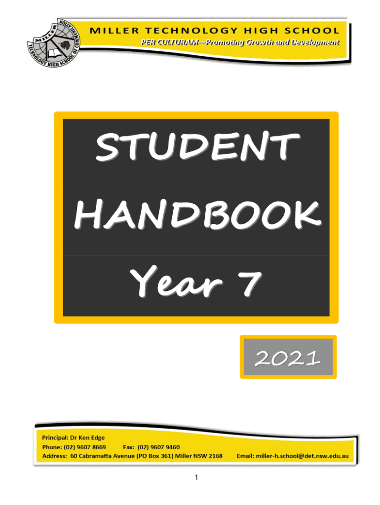 Fillable Online Miller Technology High School and Miller Intensive ...