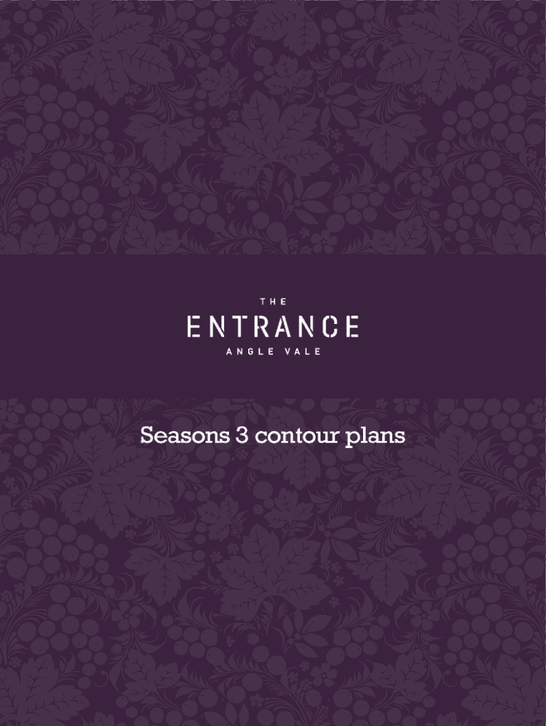 Fillable Online Seasons 3 contour plans Fax Email Print - pdfFiller