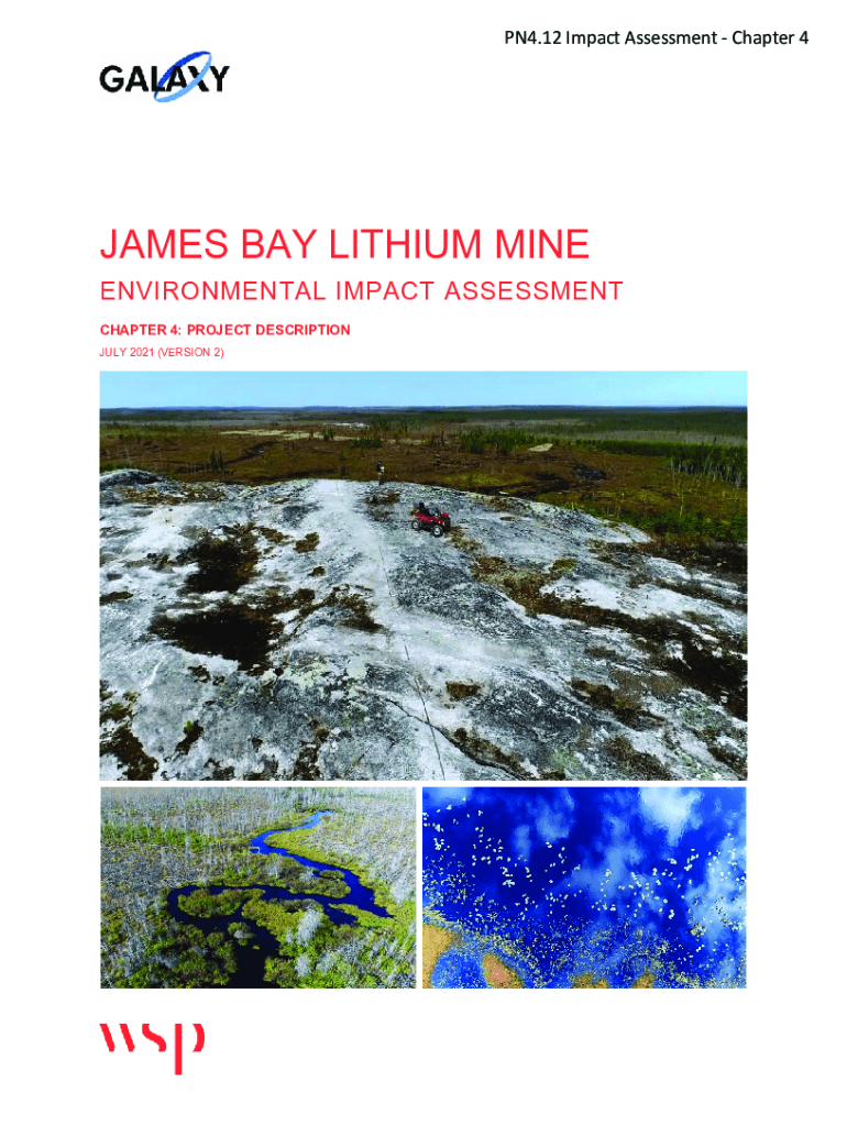 Fillable Online james bay lithium mine - environmental impact ...
