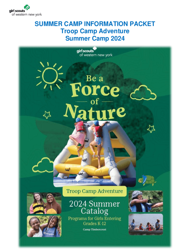 Fillable Online SUMMER CAMP INFORMATION PACKET Camp Piperwood Fax Email ...