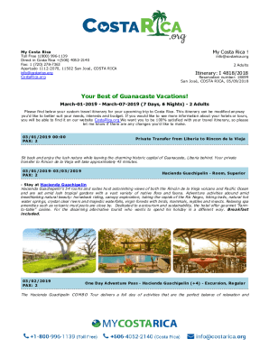 Fillable Online My Costa RicaVisit Costa RicaThe official site about ...