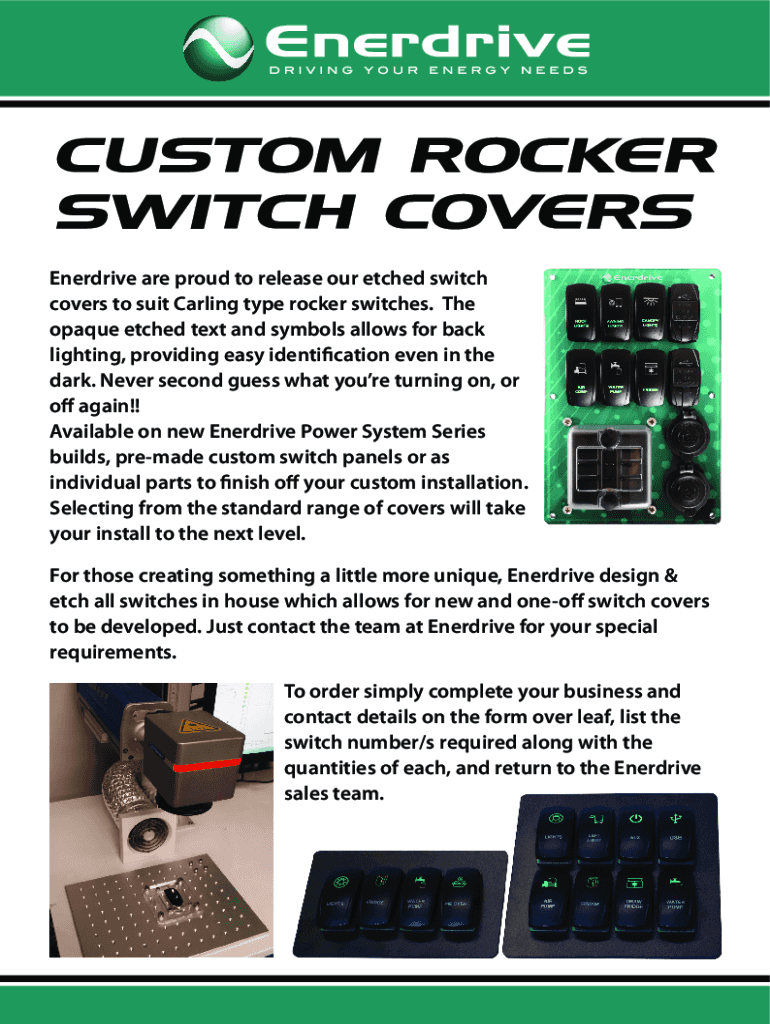 Fillable Online Stark 5-PIN Laser Etched LED Rocker Switch Dual Light ...