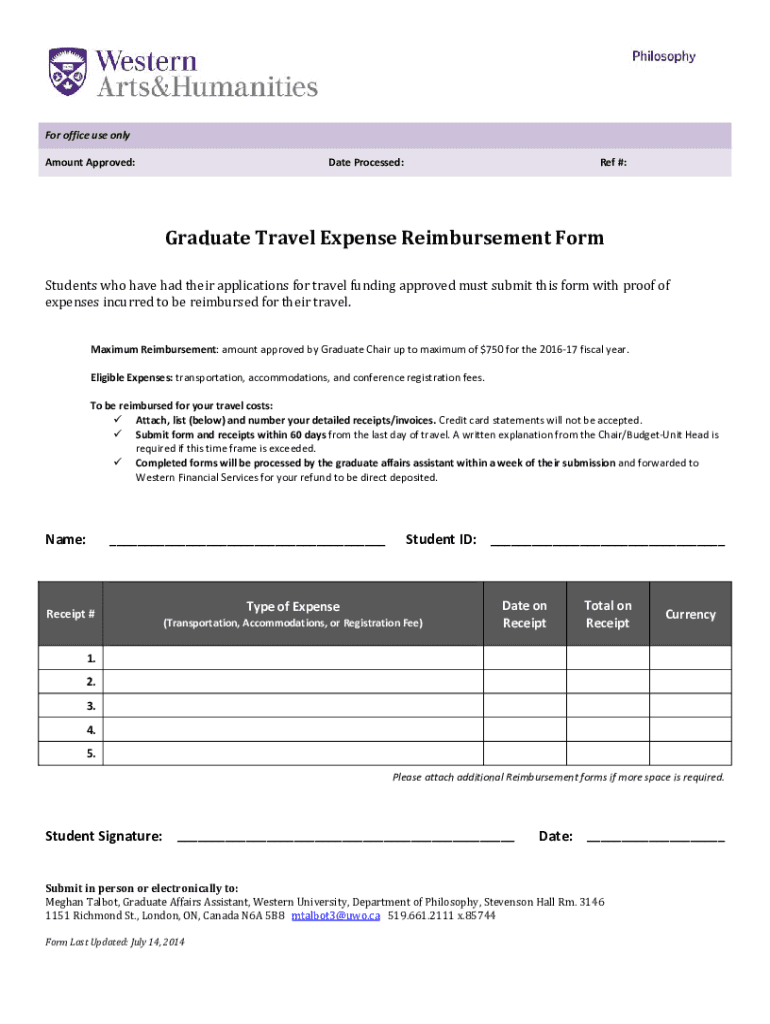 Fillable Online What are the reimbursement requirements and ...