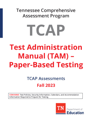 Fillable Online TCAP Assessments Fax Email Print - pdfFiller