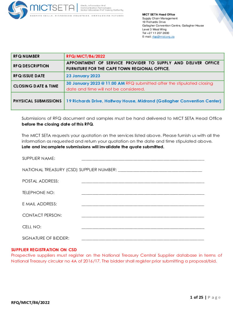 Fillable Online RFQ Cancellation letter Fax Email Print - pdfFiller