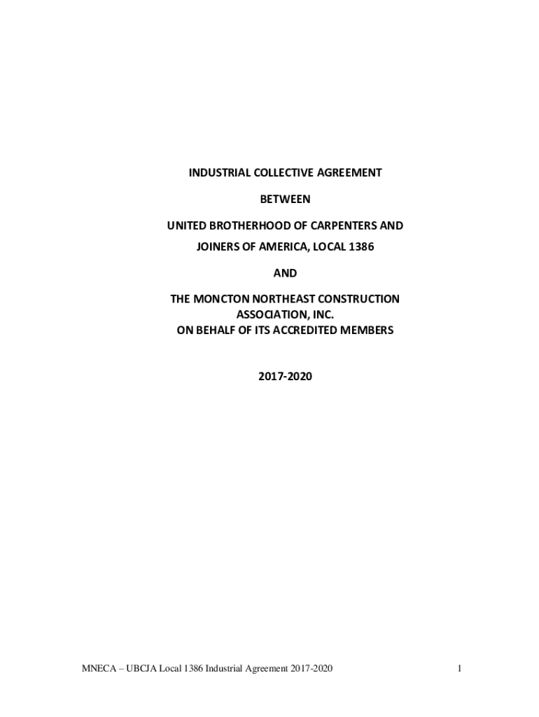 Fillable Online Carpenters-Local-1386-MNECA-Commercial-Agreement ...