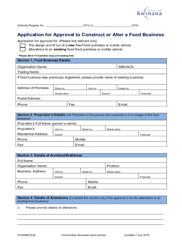 Fillable Online Application-Processor-FILLABLE.pdf - To: Prospective Food... Fax Email Print ...