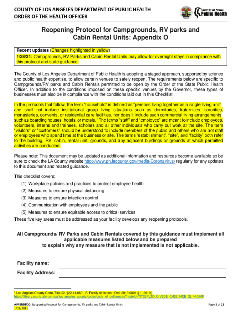 Fillable Online Commercial Campground and Recreational Vehicle Parks ... Fax Email Print - pdfFiller
