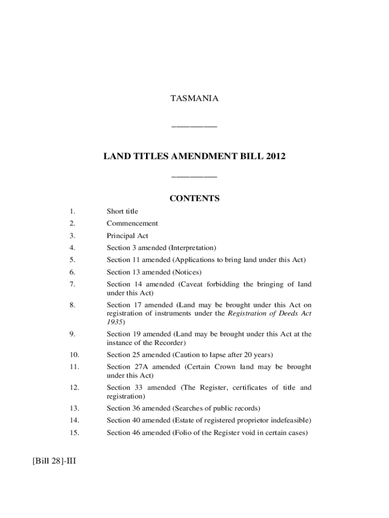 Fillable Online The Land Titles Amendment Act, 2022, SS 2022, c 17 Fax Email Print - pdfFiller