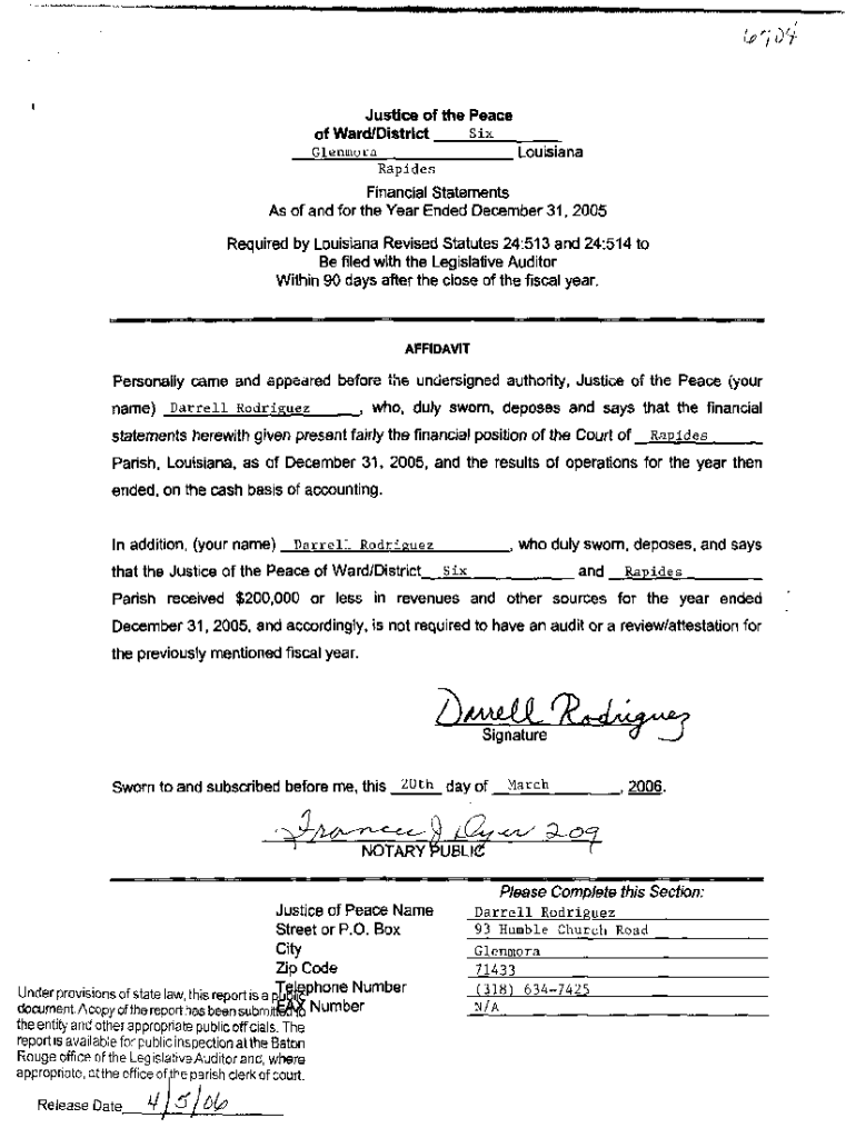 Fillable Online West Baton Rouge Parish Justice of the Peace, Ward 6 ...