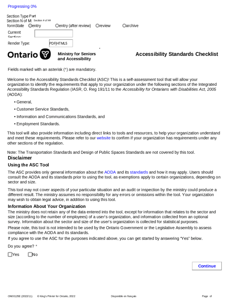 Fillable Online Accessibility Standards Checklist Fax Email Print ...