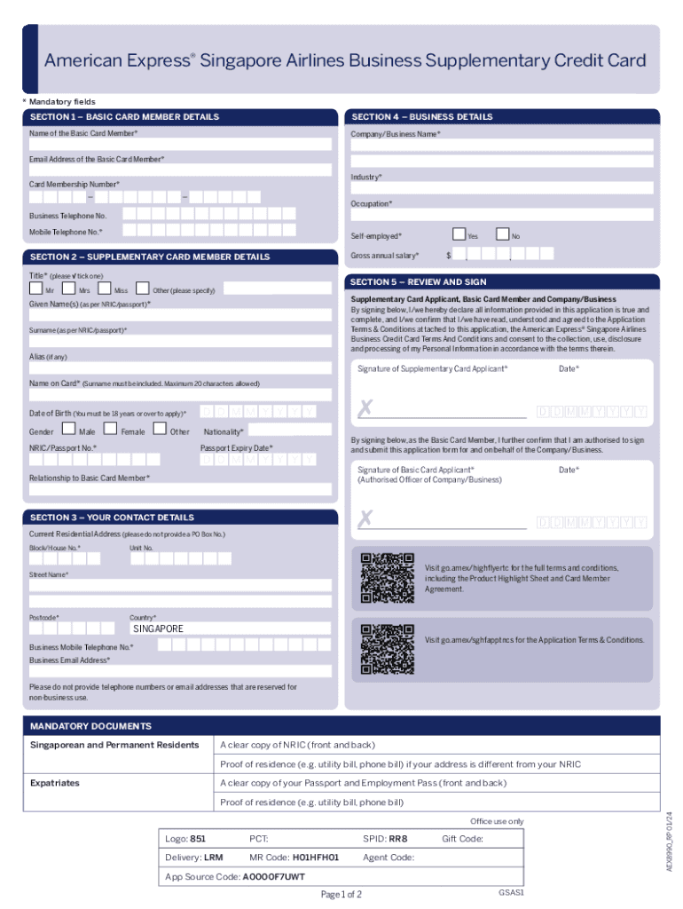 Fillable Online sbs-supplementary-card-application-form.pdf Fax Email ...