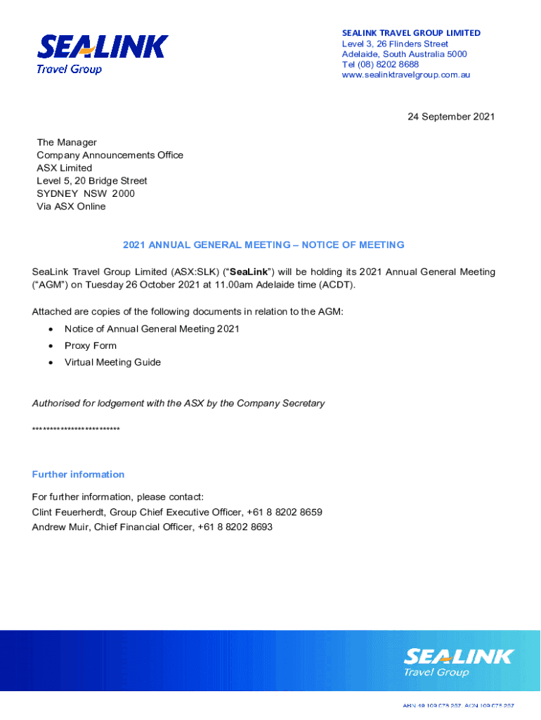 Fillable Online SeaLink Kangaroo Island - All You Need to Know BEFORE ...