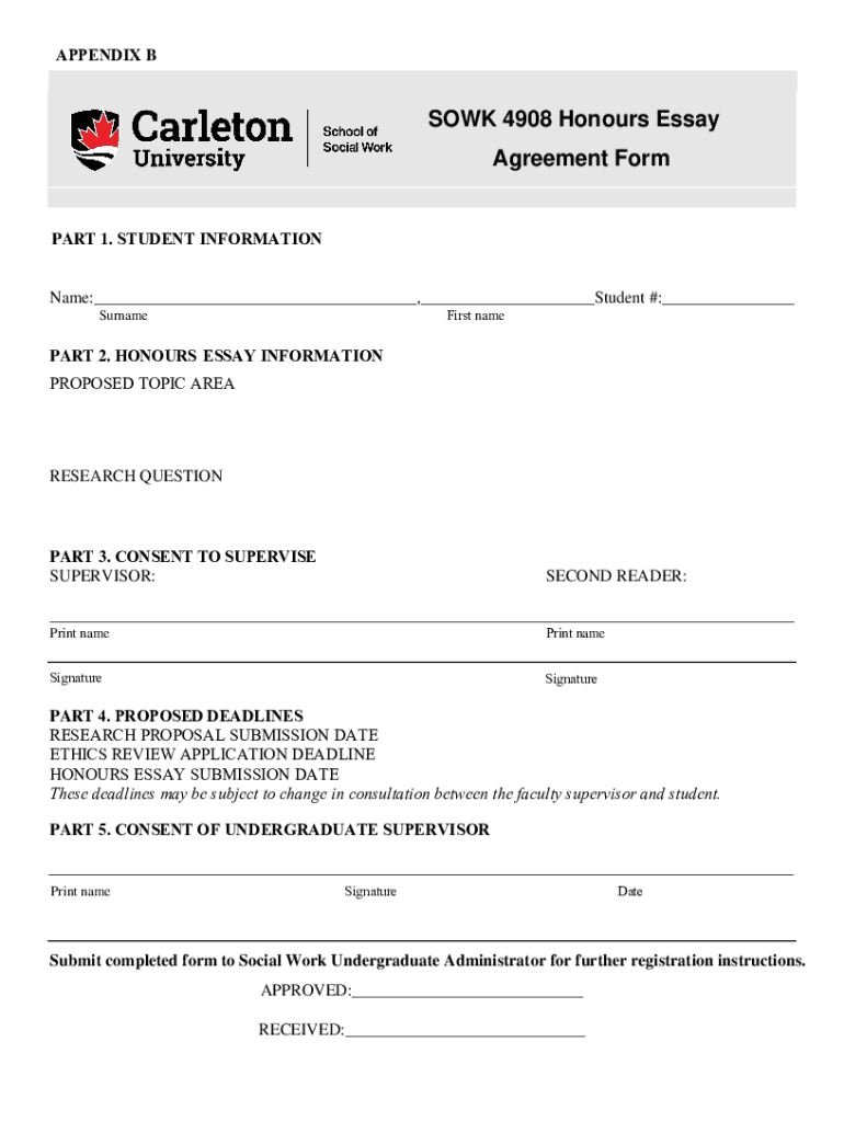 Fillable Online BSW - Practicum Courses and Application Process Fax Email Print - pdfFiller