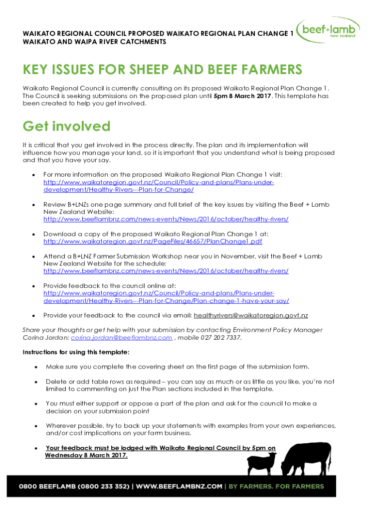 Fillable Online Fillable Online key issues for sheep and beef farmers Fax ... Fax Email Print ...