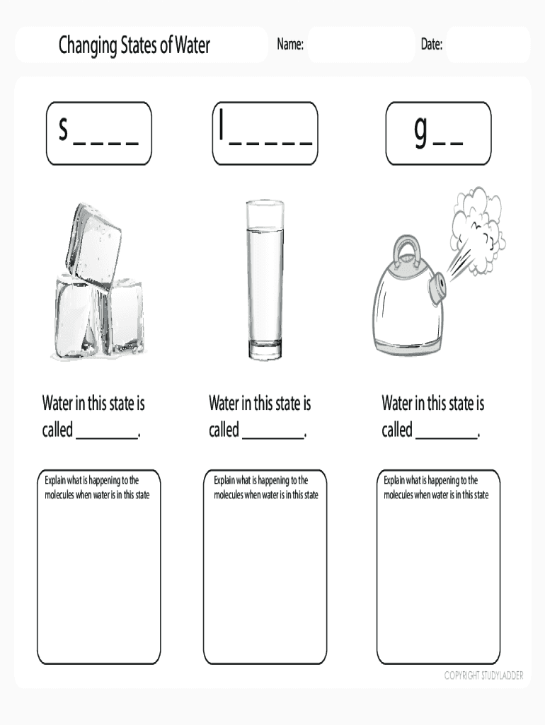 Fillable Online States of Water: Gas, Liquid and Solid Fax Email Print ...