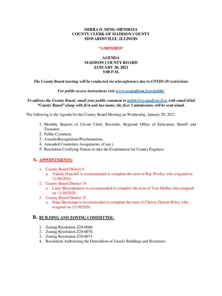 Fillable Online co madison il Madison County Clerk's Office awaiting ...