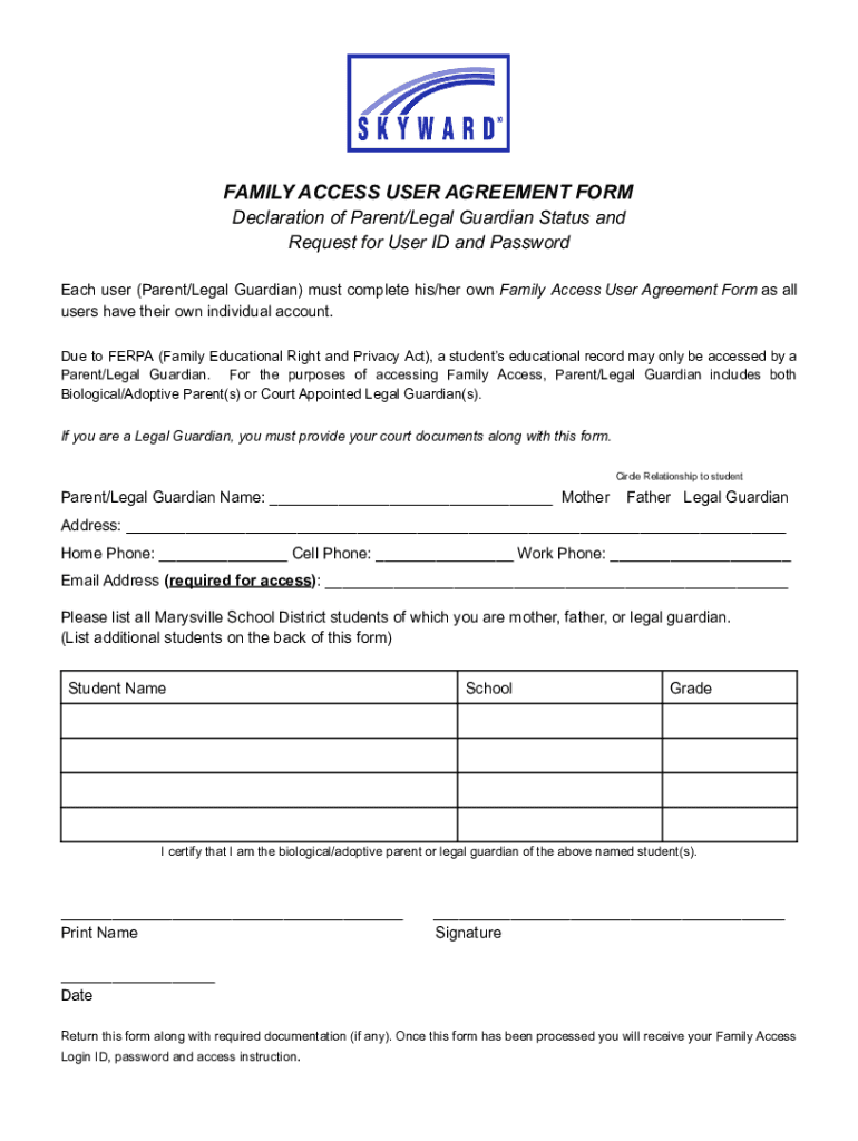 Fillable Online Declaration of Parent/Legal Guardian Status and Fax Email Print - pdfFiller