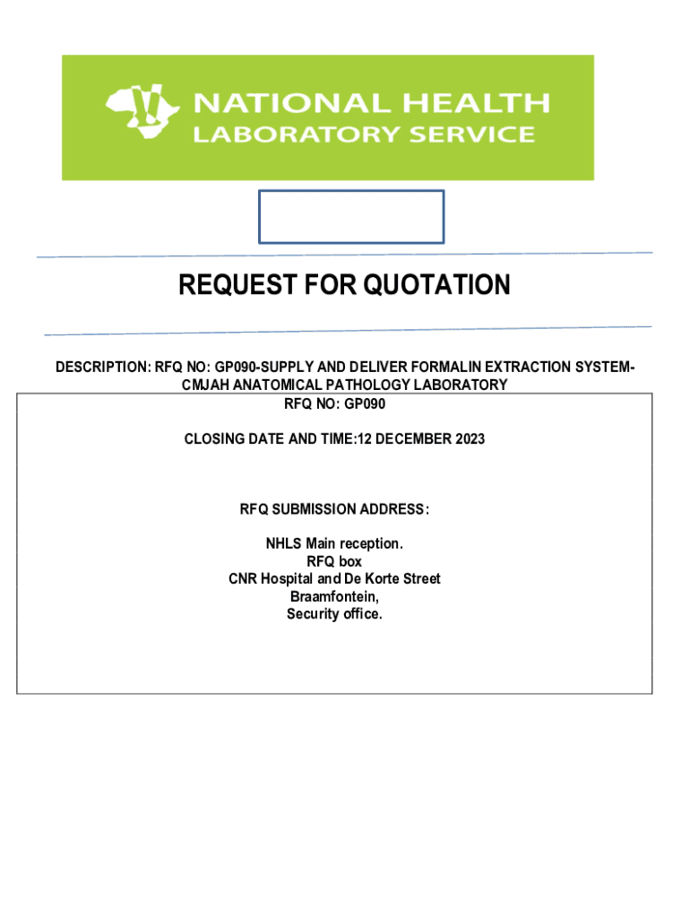 Fillable Online Supply And Deliver Formalin Extraction System- CMJAH ...