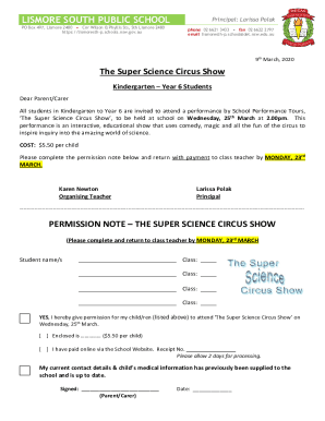 Fillable Online Principal's message - Lismore South Public School Fax Email Print - pdfFiller