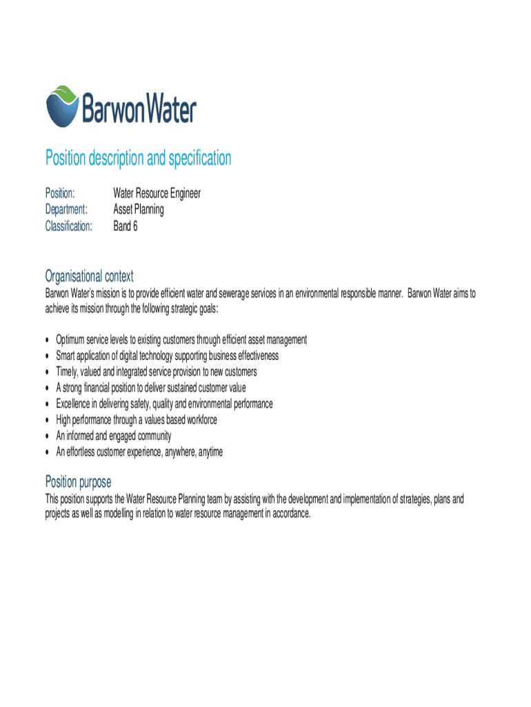 Fillable Online Job Description and Position Classification-Triple Fax Email Print - pdfFiller