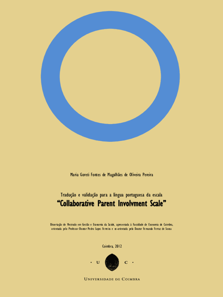 Preenchível Disponível Collaborative Parent Involvment Scale - Estudo Geral Fax Email Imprimir ...