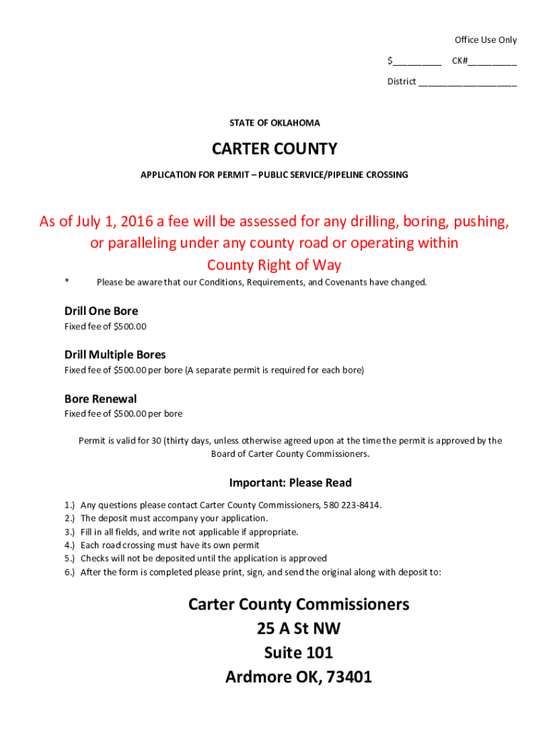 Fillable Online Public Service/ Pipeline Crossing Line Installation Fax ...