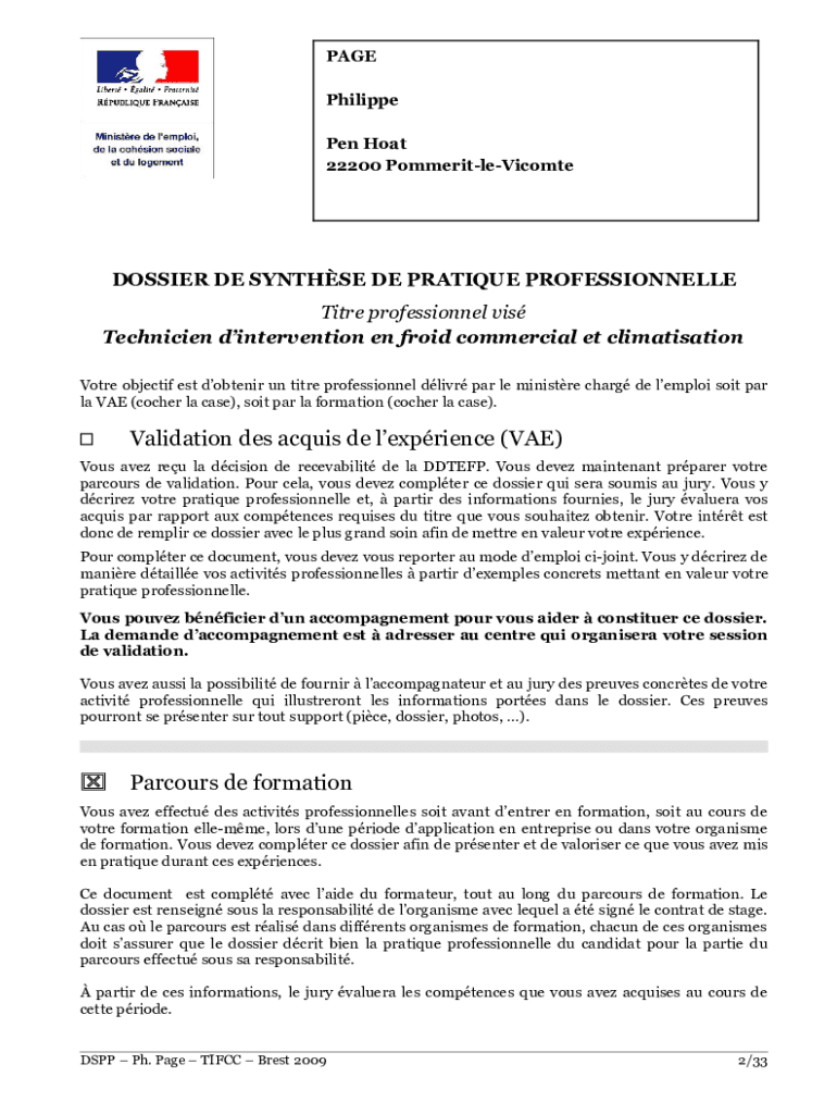 Remplissable En Ligne TECHNIQUE DU FROID ET DU CONDITIONNEMENT DE ...