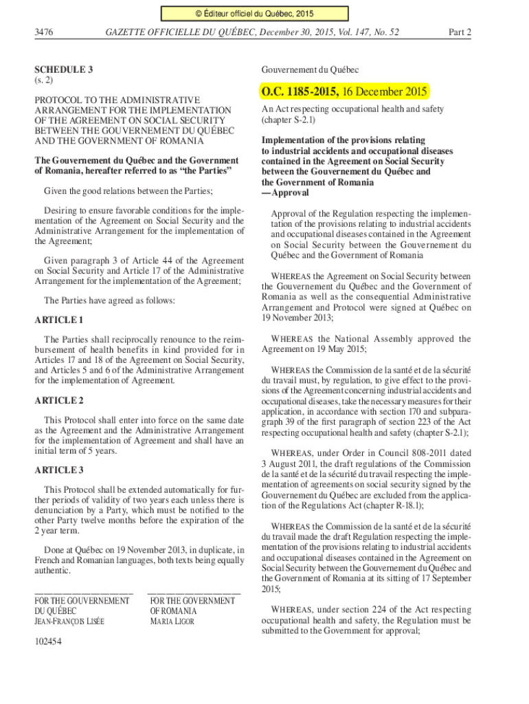 Fillable Online Quebec Administrative Order Fax Email Print - pdfFiller