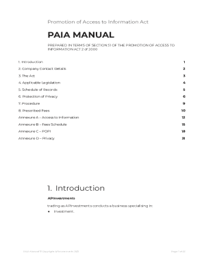 Fillable Online PAIA Manual - APInvestments.docx Fax Email Print ...