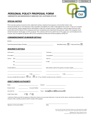 Fillable Online disclosure notice of terrorism insurance coverage and ...