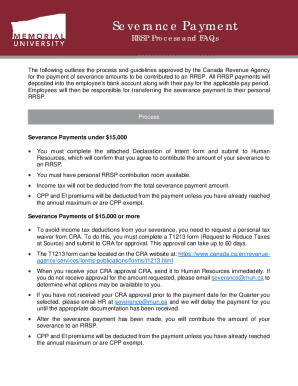 Fillable Online Fact Sheet: Severance Pay Fax Email Print - pdfFiller