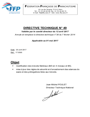 Remplissable En Ligne DIRECTIVE TECHNIQUE N 40 Fax Email Imprimer - pdfFiller