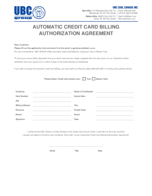 Fillable Online Automatic-Credit-Card-Billing-Authorization- ... Fax ...