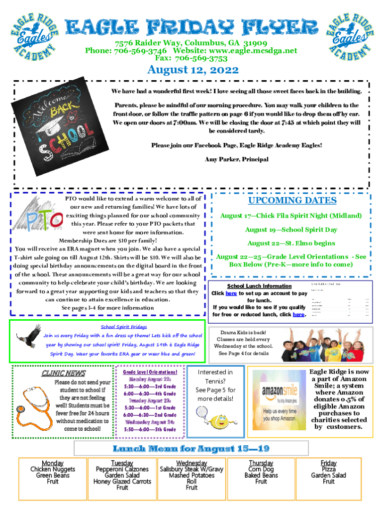Fillable Online sites muscogee k12 ga Eagle Ridge Academy - 7576 Raider ...