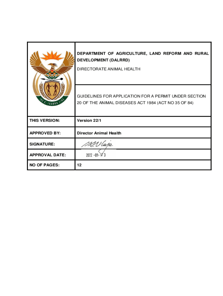 Fillable Online a.-cover-letter-for-revised-section-20-application- ... Fax Email Print - pdfFiller