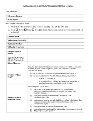 Fillable Online B Bbee Micro Enterprise FormFill Out and Use This PDF ...